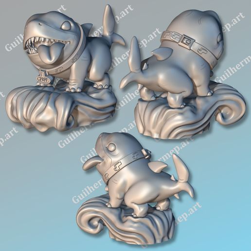 STL file Jeff - Marvel rivals 🦈 ・Model to download and 3D print・Cults