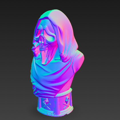 👤 bust scream(ghost face)・ STL File for 3D printing・Cults