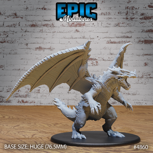 🐉 Bipedal Dragon Roar ‧ DnD Miniature ‧ Tabletop Miniatures ‧ Gaming ...