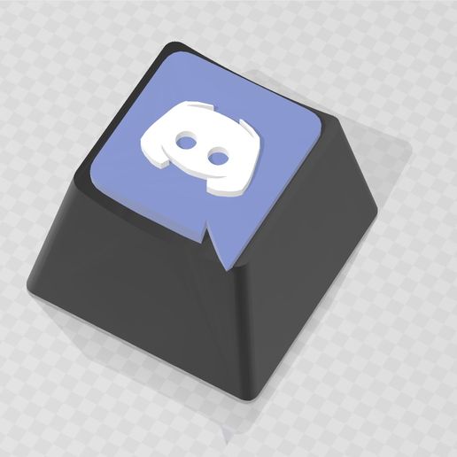 🔑 KEYCAP DISCORD - DISCORD KEY・ STL File for ・Cults
