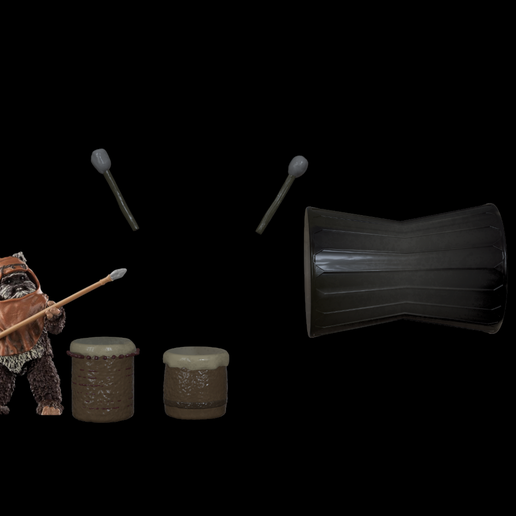 ⭐ Star Wars Ewok Drums 2 for 3.75" and 6" figures・ 3D File for 3D ...