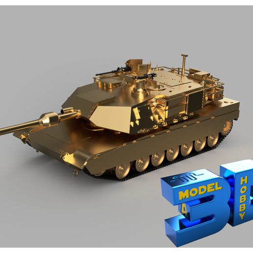 🪖 M1A1 Abrams Tank. 1:6 Scale for 12” action figures・ 3D File for 3D ...