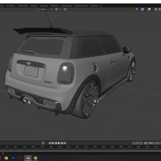 🚗 mini cooper s・ OBJ File for 3D printing・Cults