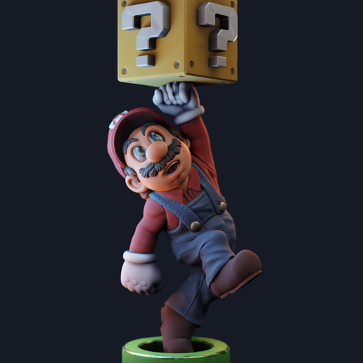 🎮 Mario Reaching for Power・ 3D File for 3D printing・Cults