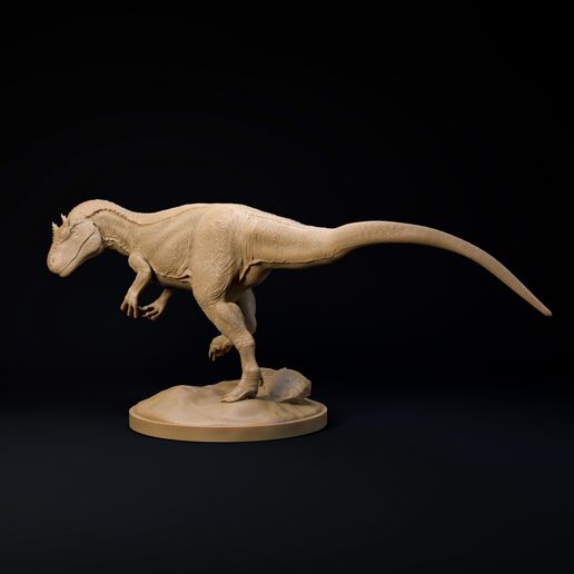 3D file Allosaurus running 32mm scale - pre-supported dinosaur ...