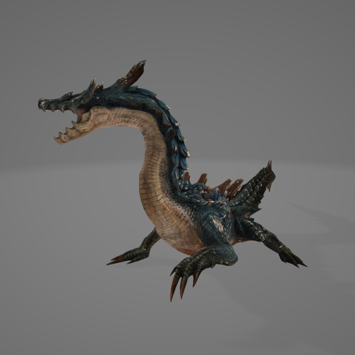 👹 MONSTER HUNTER LAGIACRUS・ STL File for 3D printing・Cults