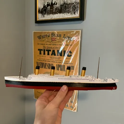titanic 3d printed