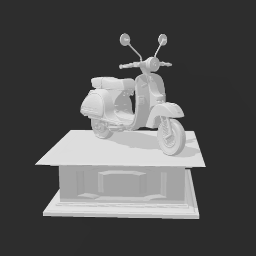 🏍️ MOTORCYCLE VESPA 3D PRINTABLE MODEL・ STL File for 3D printing・Cults