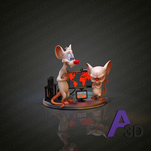 🧠 PINKY&・ 3D File for 3D printing・Cults