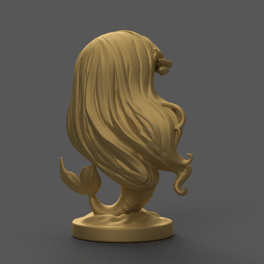 🧜‍♀️ Cute Mermaid 3D Model – STL File for Decoration Gifts・ STL File ...
