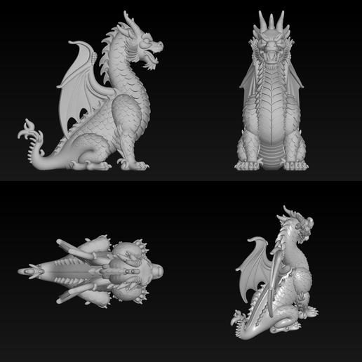 🐉 dragon・ STL File for 3D printing・Cults