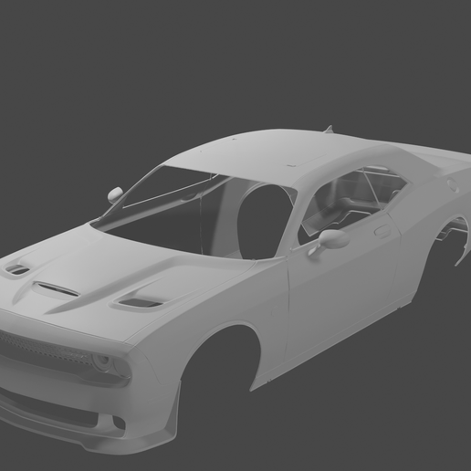 🐚 2015 Dodge Challenger Hellcat RC Body Shell (1:10 Scale)・ STL File ...