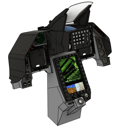 ️ F-16 Cockpit Center: Block 70 CDU・ STL File for 3D printing and CNC ...