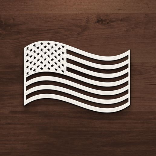 wavy american flag pattern