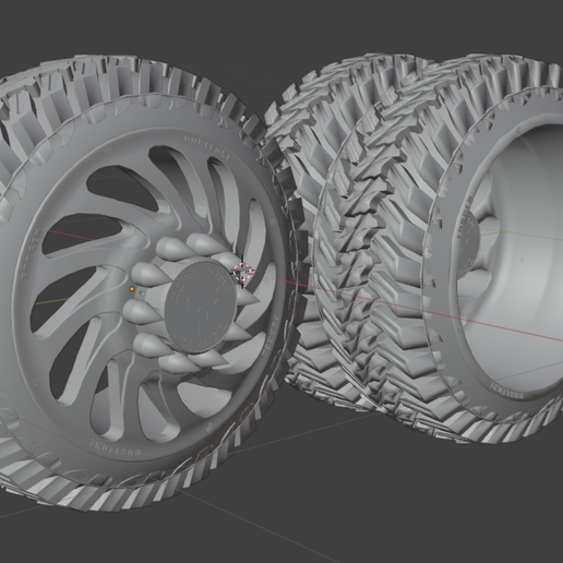 🚐 Dually wheels for scale models 1/16 1/64 1/24・ STL File for 3D ...