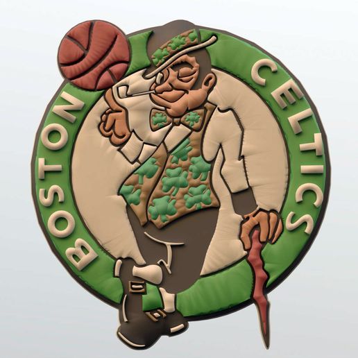 📛 NBA Boston Celtics Keychan Badge Printable and Renderable・ 3D File ...