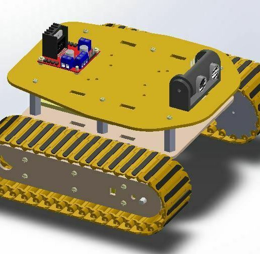 🤖 Chassis crawler robot for arduino・Archivo STL para Impresión 3D・Cults
