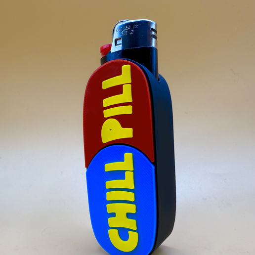 STL file Chill Pill lighter case 💊 (3MF)・Model to download and 3D print ...