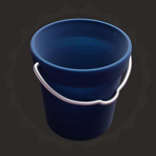 🪣 Simple Bucket Stable Accessory・Free STL File for 3D printing・Cults