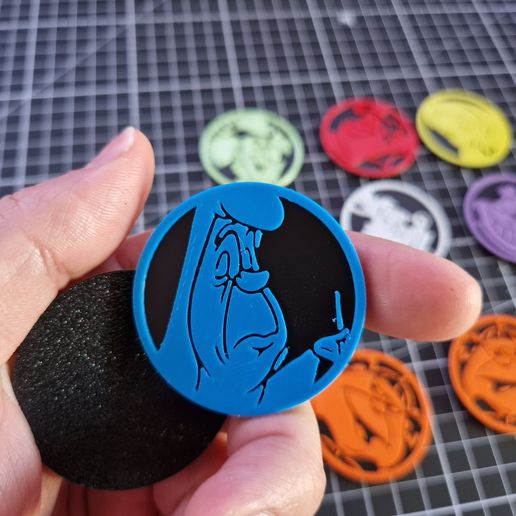 🐛 Caterpillar Absolem collectible coin (Alice in Wonderland)・ STL File ...