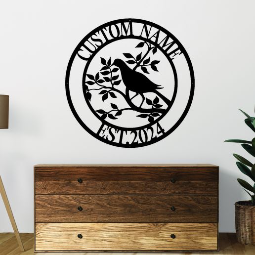 🐦 bird metal signs・ 3D File for 3D printing and CNC machining - Laser ...