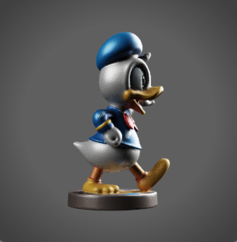 OBJ file Chibi Donald Duck: Cheerful 3D Printable Figurine 🦆 ・Design to ...