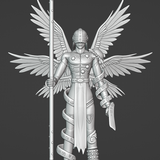 🐉 Angemon Digimon Adventure・ STL File for 3D printing・Cults
