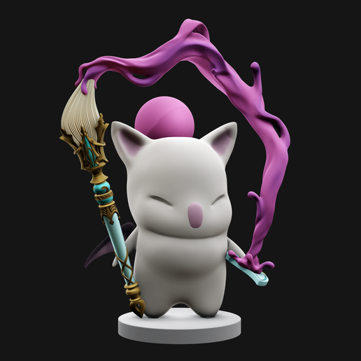 🎨 Moogle Pictomancer Final Fantasy XIV・ STL File for 3D printing・Cults