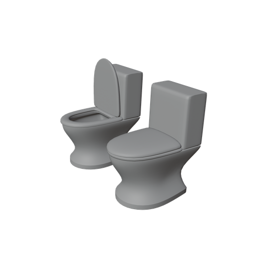 Archivo STL Simple toilet 🚽 ・Modelo para descargar y imprimir en 3D・Cults