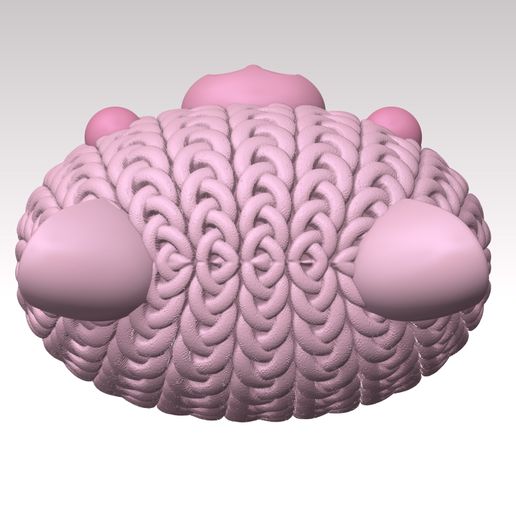 🐖 pig knitted kawaii cartoon・ STL File for 3D printing・Cults
