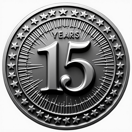 🎂 15 years celebration anniversary birthday coin token wall art・ STL ...