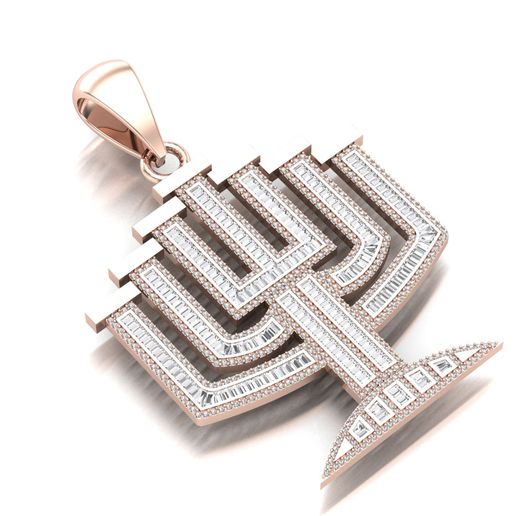 🕎 Menorah pendant・ STL File for ・Cults