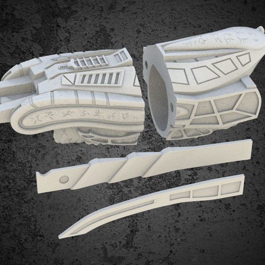 ️ Feral Predator Right Gauntlet・ STL File for 3D printing・Cults