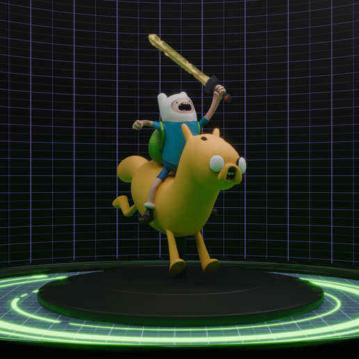 🎬 Jake and Finn - Adventure Time・Free STL File for 3D printing・Cults