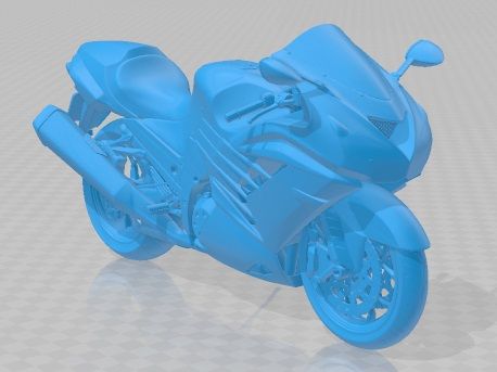 🏍️ Kawasaki ZX 14 R 2012 Printable Motorbike・ 3D File for 3D printing・Cults