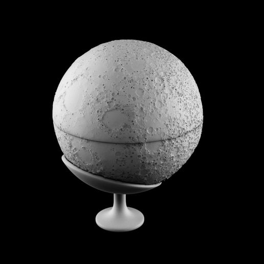 🌙 Lunar Moon Box – 3D Printable Sphere Container with Crater Relief and ...
