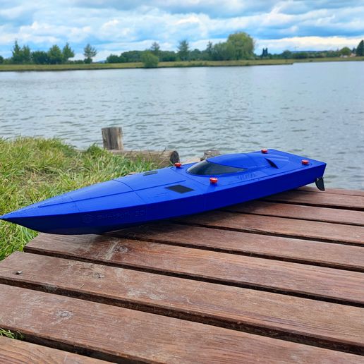 🛥️ JETCAT RC BOAT・ 3D File for 3D printing・Cults