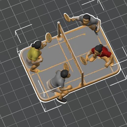 🏸 Badminton figures・ STL File for 3D printing・Cults