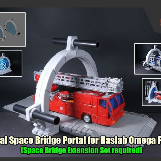 🛰 Global Space Bridge Portal for Transformers Haslab Omega Prime・ 3D ...