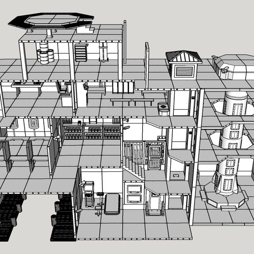 🚧 Classified Construction Set - 99 - Cobra Base・ 3D File for 3D ...
