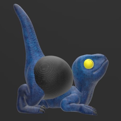 🦖 Alexa Echo Dot 4a e 5a Geração Dino Velociraptor Blue Jurassic World ...