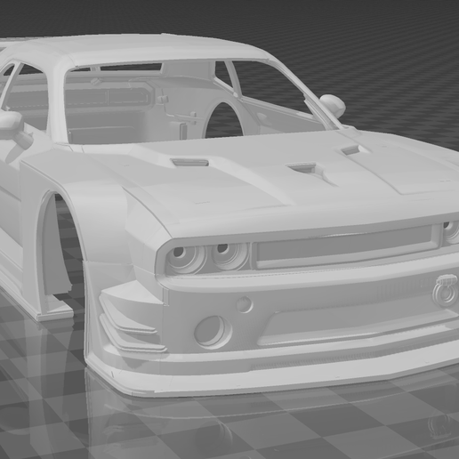 🐚 Dodge Challenger SRT8 LM 2013 Shell Body – Divided Parts for Easy ...