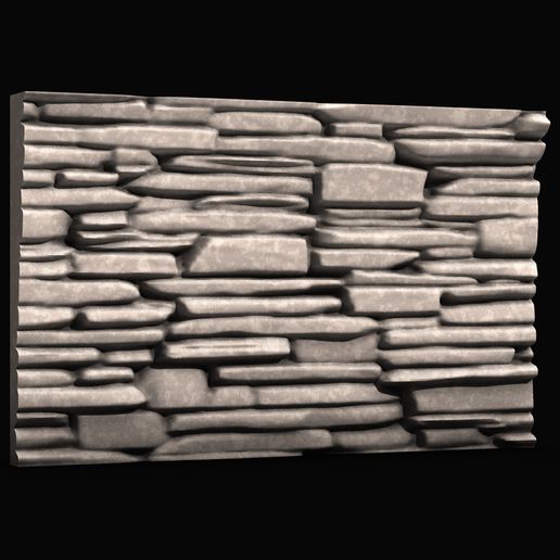 STL file Stone Wall 54 🗿 ・3D printable model to download・Cults