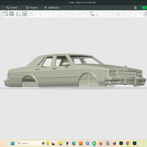 🚙 1987 Chevrolet chevy Caprice Brougham LS scale hollow model, shell ...