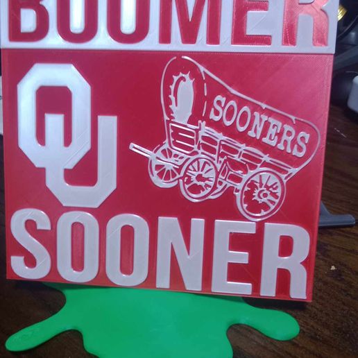 🏛️ Boomer Sooner 3D Wall Decor - University of Oklahoma Themed Home ...