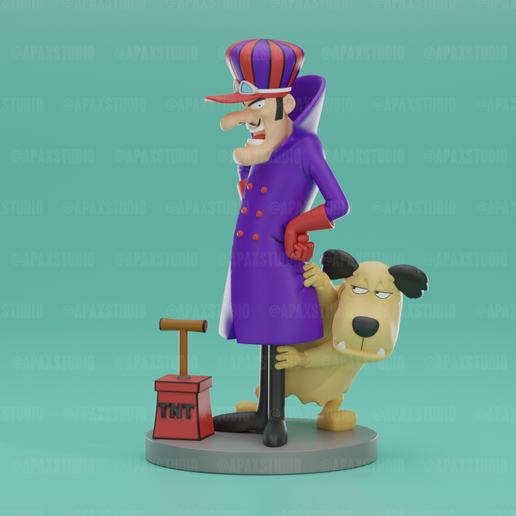 🎨 Dick Dastardly and Muttley - Wacky Races・ STL File for 3D printing・Cults