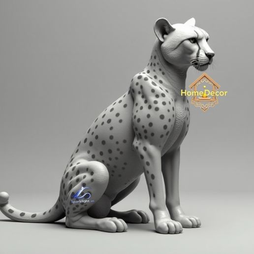 🐆 cheetah・ STL File for 3D printing・Cults