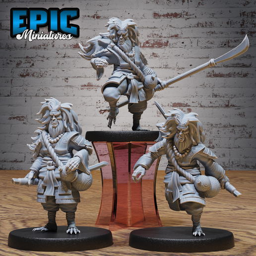 3D file Oni Monkey Set ‧ DnD Miniature ‧ Tabletop Miniatures ‧ Gaming ...