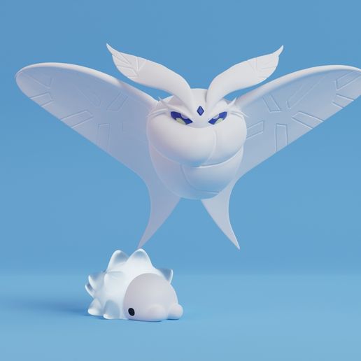 🐉 Pokemon - Snom and Frosmoth・Archivo STL para ・Cults