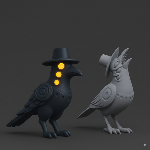 🐦 Sussie Bird Figurine 2 Poses STL File Kpop Demon Hunter Collectible ...